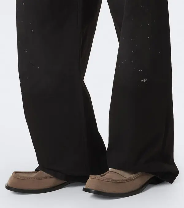 Acne Studios Cotton Twill Wide-leg Pants
