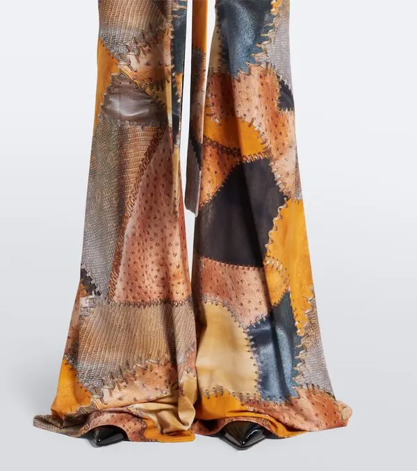 Roberto Cavalli Trompe L’oil Flared Jumpsuit