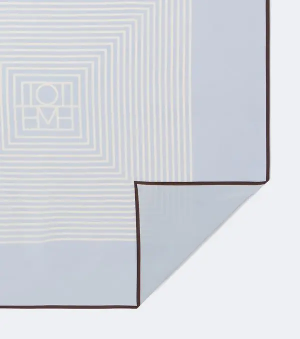 TOTEME Monogram Silk Scarf