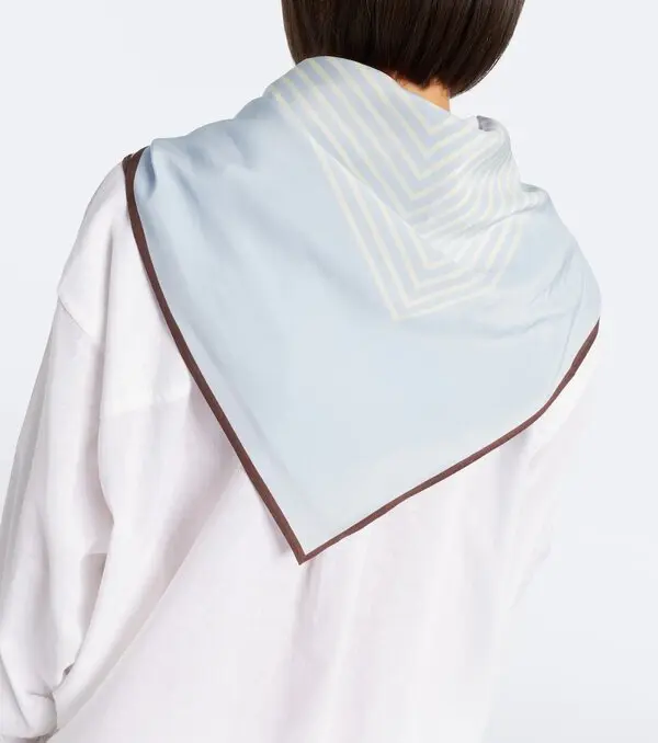 TOTEME Monogram Silk Scarf
