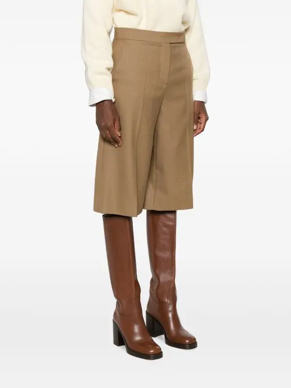 Max Mara Wool Bermuda Shorts - Beige