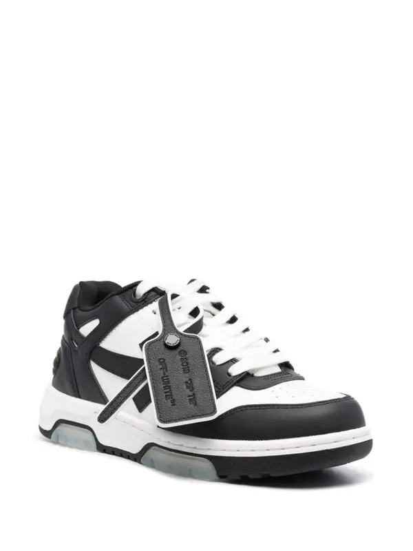 Off-White Out Of Office" Leather Sneakers - Black