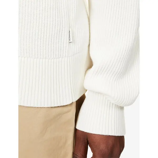 Gant Rib-knit Turtleneck Sweater In Cotton And Merino Wool