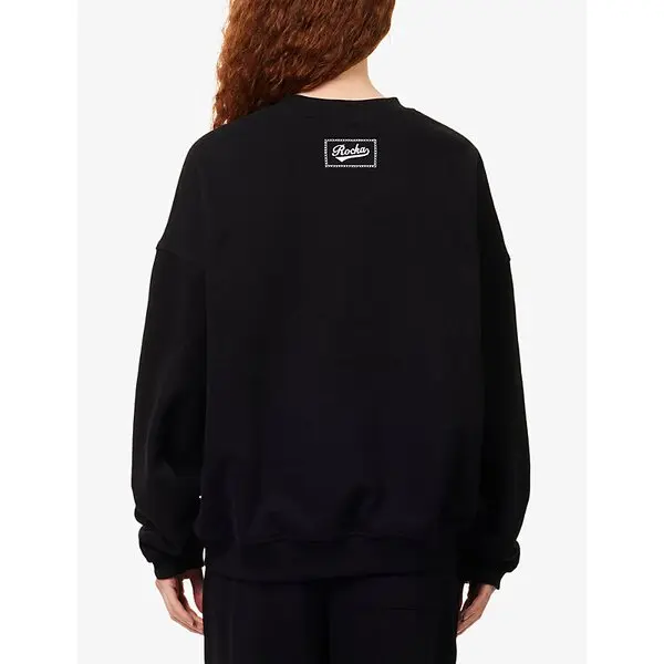 RU & ROCKA Cotton Sweatshirt - Black