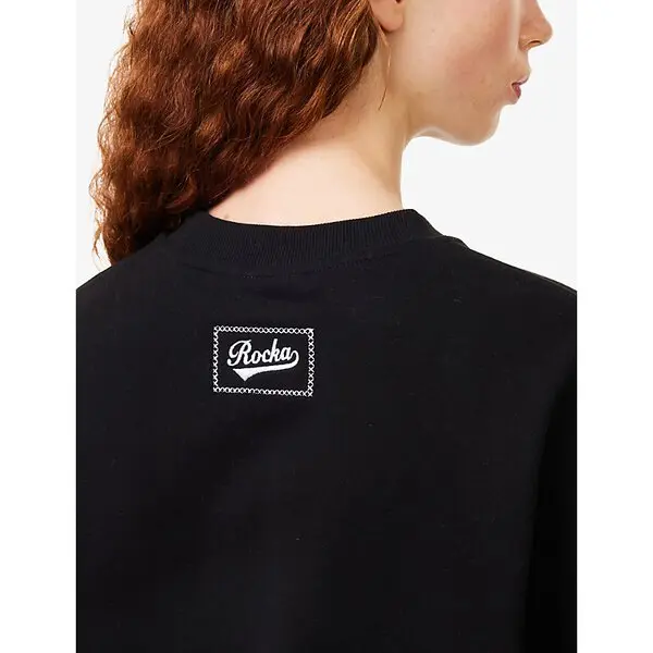 RU & ROCKA Cotton Sweatshirt - Black