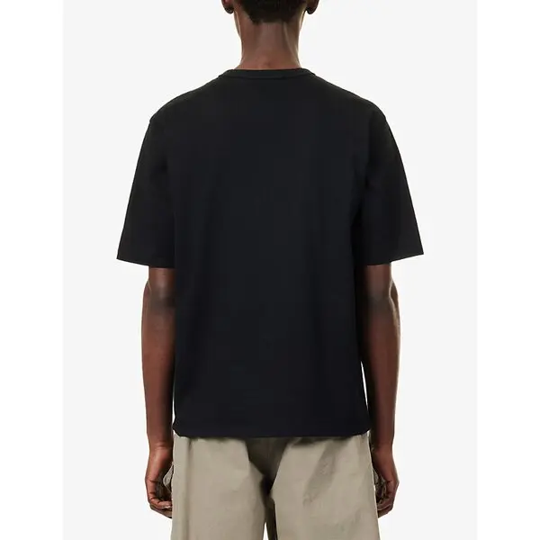 C.P. COMPANY Digital Sailor Embroidered Cotton T-shirt - Black