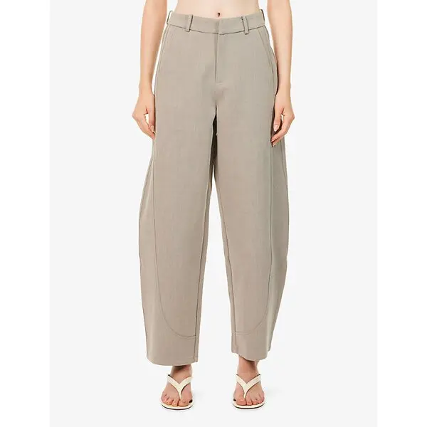 THE COUTURE CLUB Barrel-leg Woven Trousers