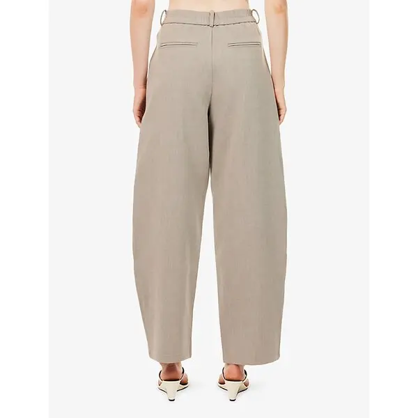 THE COUTURE CLUB Barrel-leg Woven Trousers