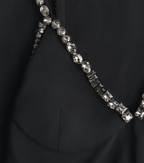 Stella McCartney Embellished Crepe Maxi Dress