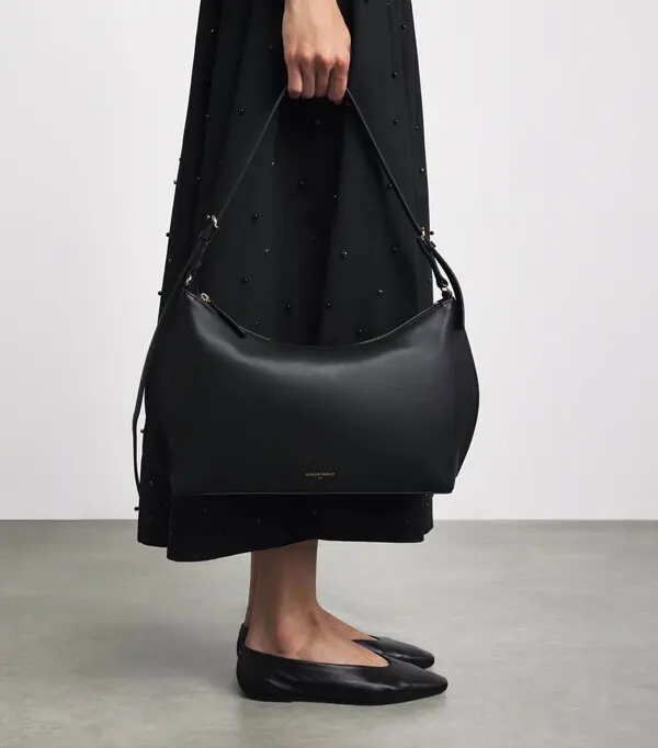 Claudie Pierlot Leather Shoulder Bag - Black