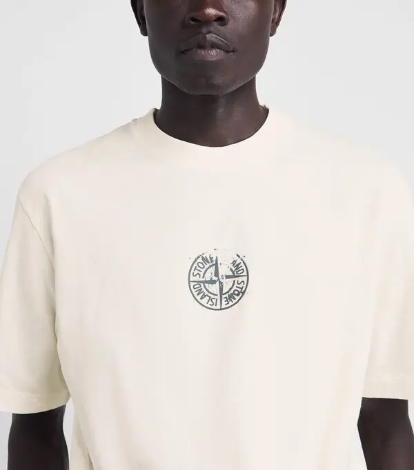 Stone Island Cotton Vertical Compass T-shirt