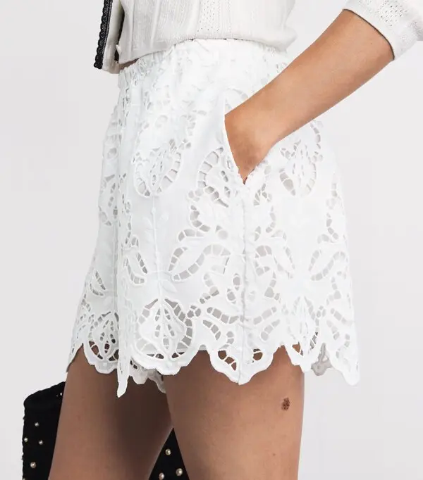 TOCCIN Pavlina Cotton Broderie Anglaise Shorts
