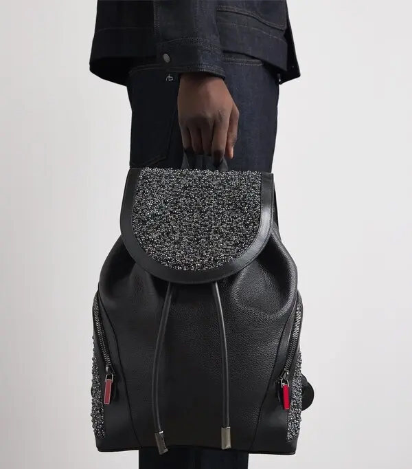 CHRISTIAN LOUBOUTIN Funky Leather Embellished Backpack