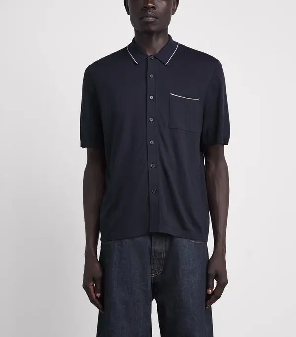 Rag & Bone Silk-cotton Short-sleeve Conrad Shirt
