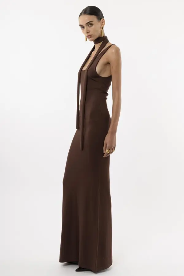 Arakii Mot Scarf Maxi Dress