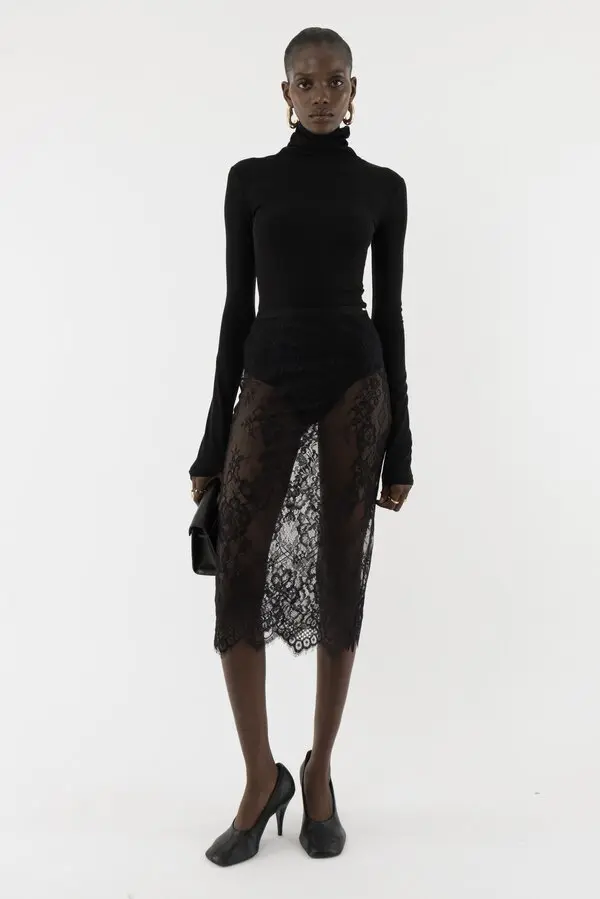 Arakii Lace Midi Skirt