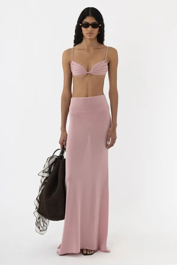 Arakii Butterfly Bikini Top - Dusty Pink