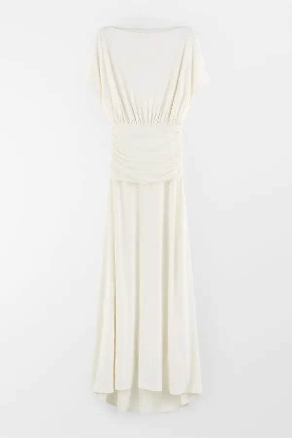 Arakii Tight Waist Gown - Off-white
