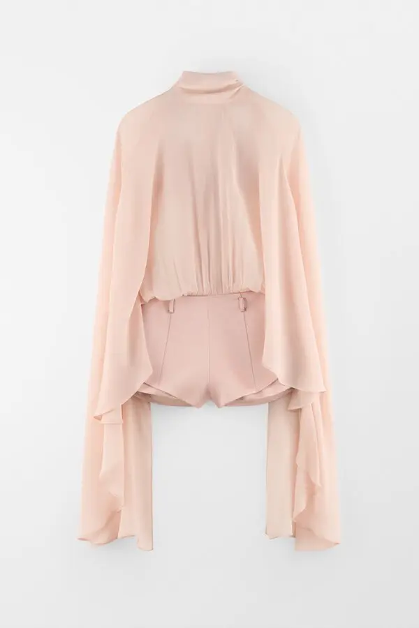 Arakii Sheer Cape Playsuit