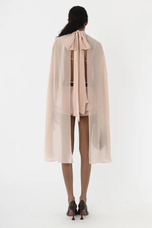 Arakii Sheer Cape Playsuit