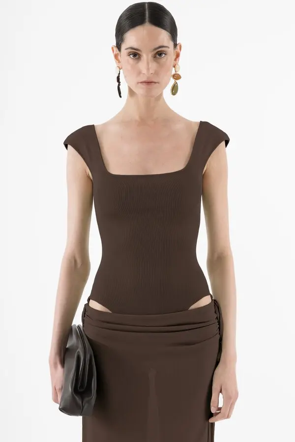 Arakii Draped Cut Out Dress