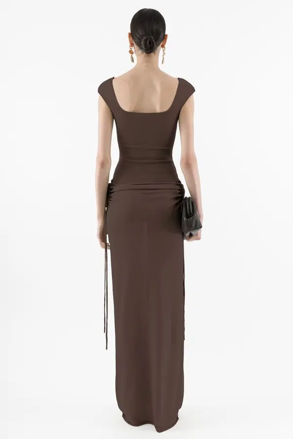 Arakii Draped Cut Out Dress