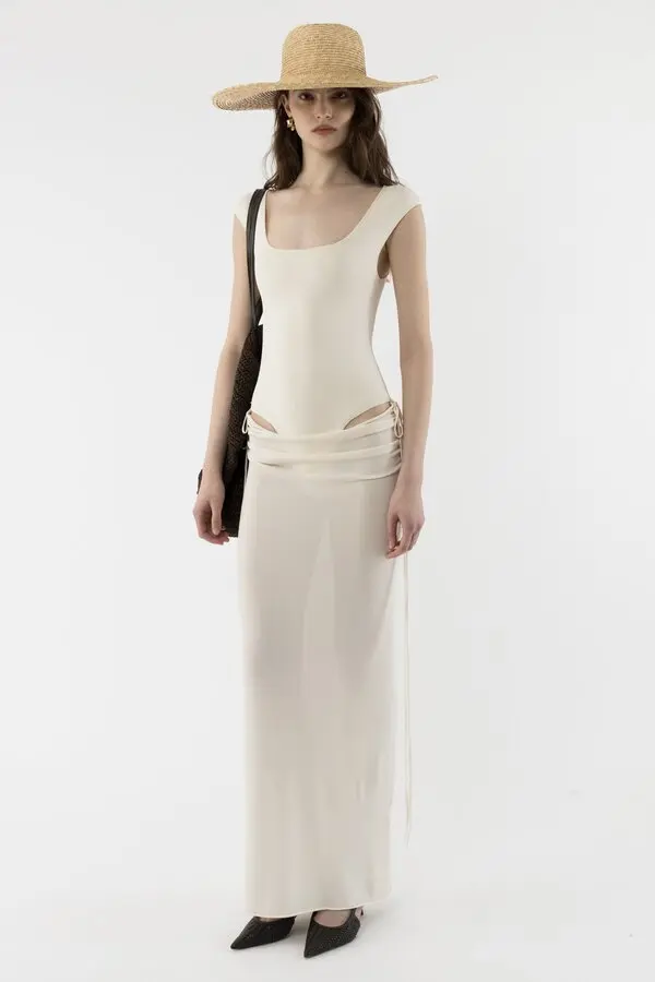 Arakii Draped Cut Out Dress