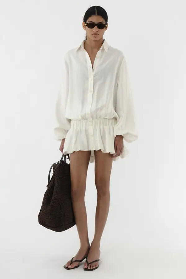 Arakii Balloon Shirt Dress
