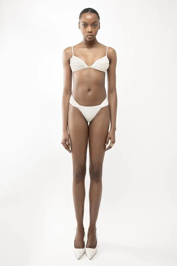 Arakii Butterfly Bikini Top - Off White