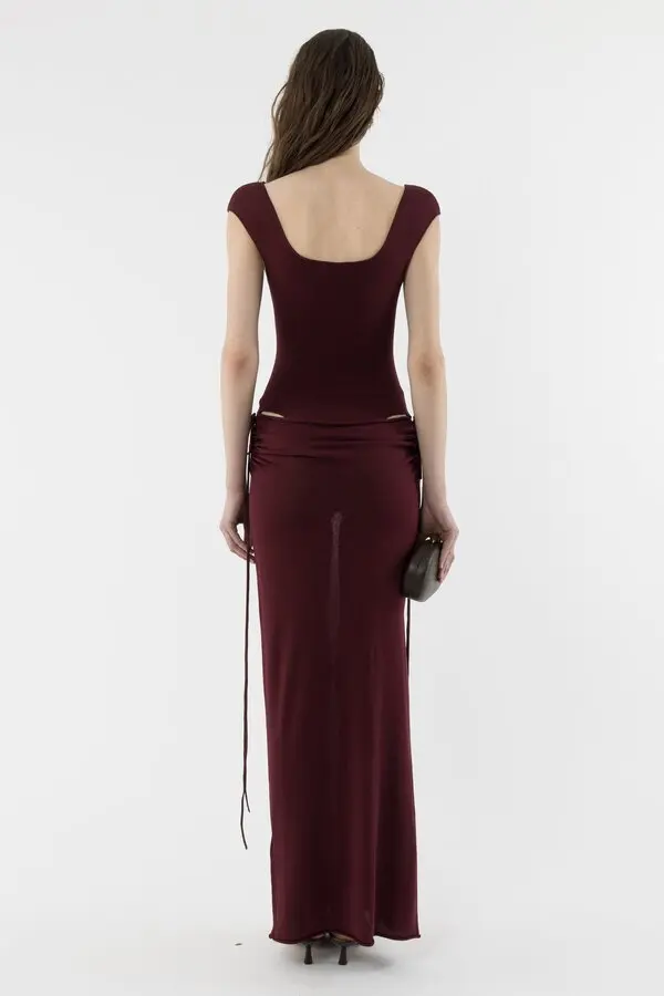 Arakii Draped Cut Out Dress