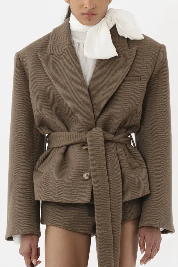 Arakii Boxy Belt Jacket