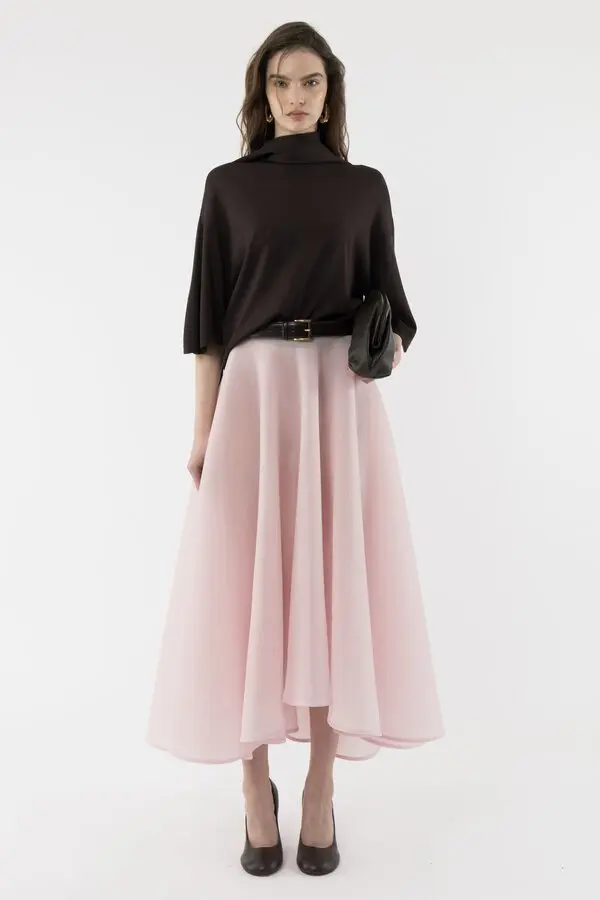 Arakii Scuba Ankle Skirt - Light Pink
