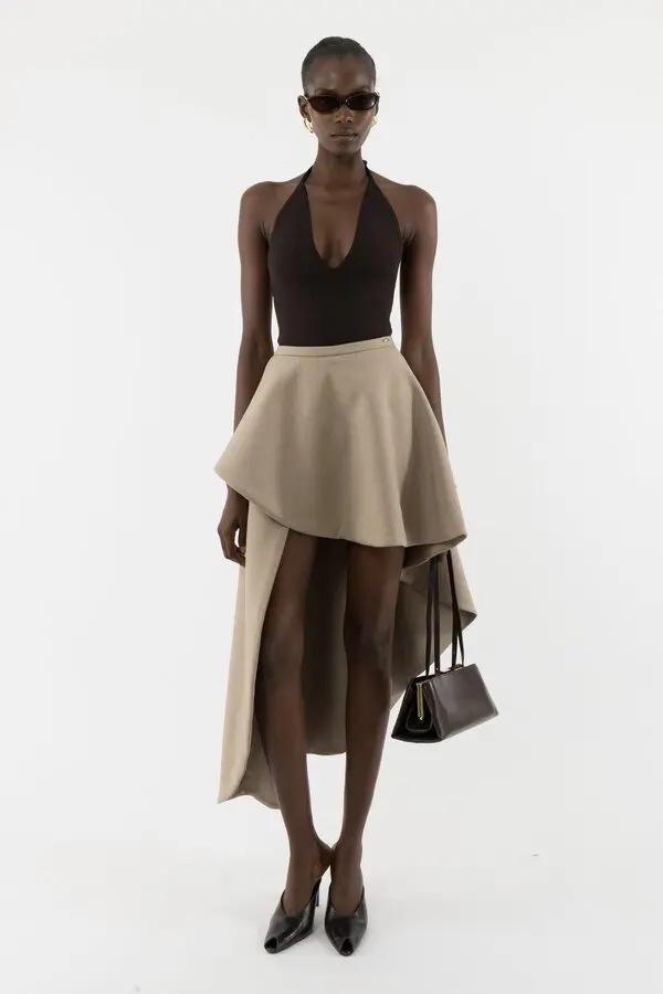 Arakii Halter Tank Top - Dark Brown