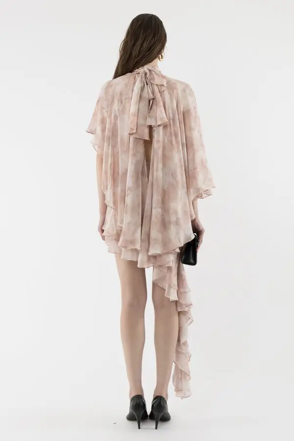 Arakii Flowy Silk Cape