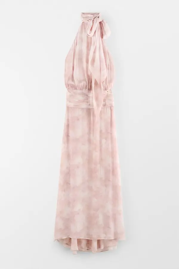 Arakii Deep Back Halter Dress
