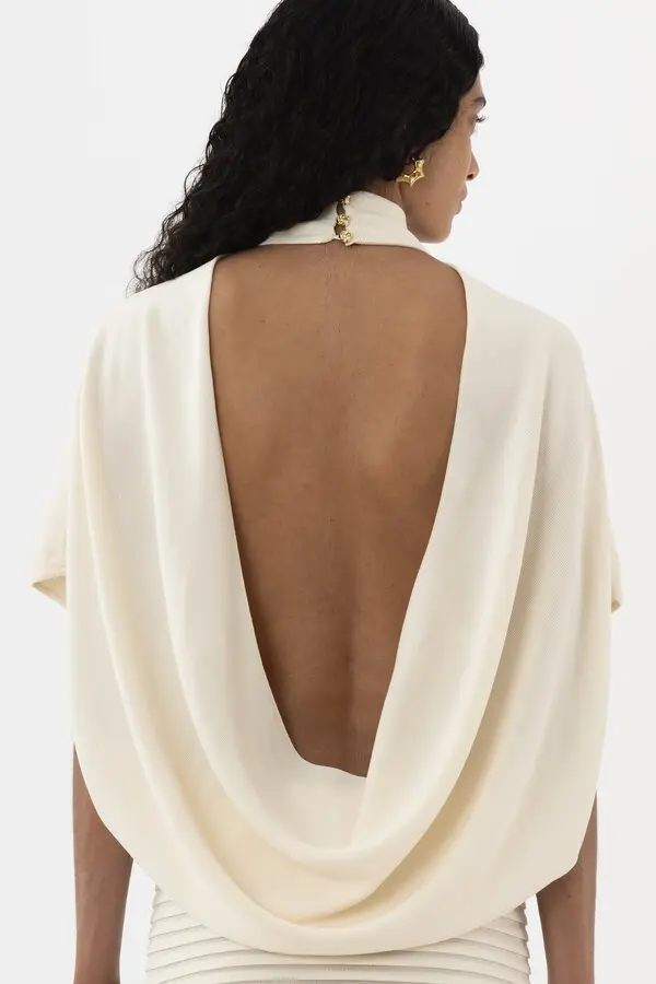 Arakii Mist Midi Dress - Off-white