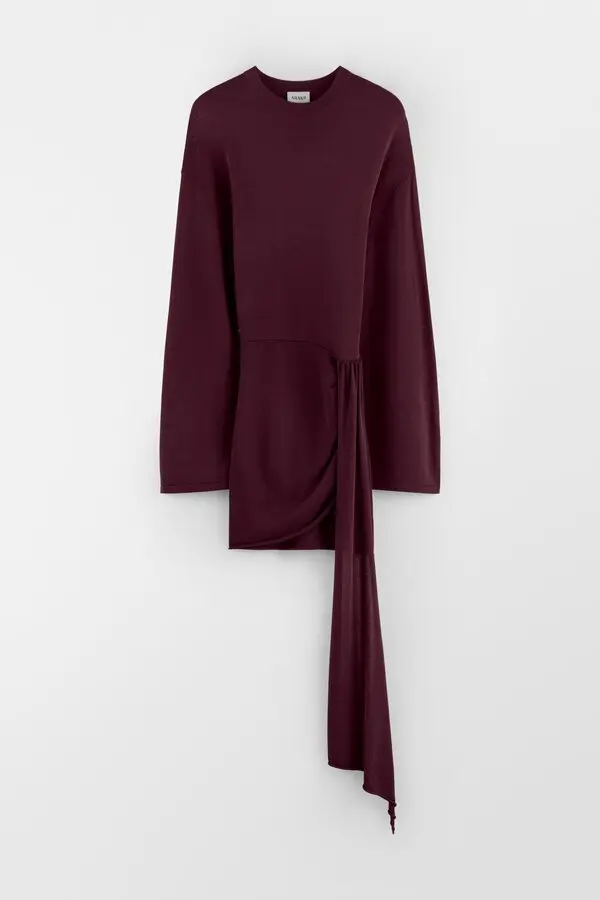 Arakii Drape Longsleeve Dress
