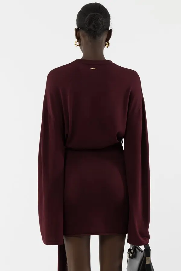 Arakii Drape Longsleeve Dress