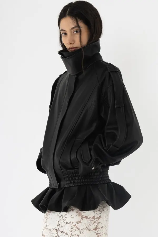 Arakii Leather Biker Jacket
