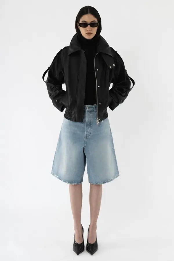 Arakii Oversized Bermuda Light Wash Shorts