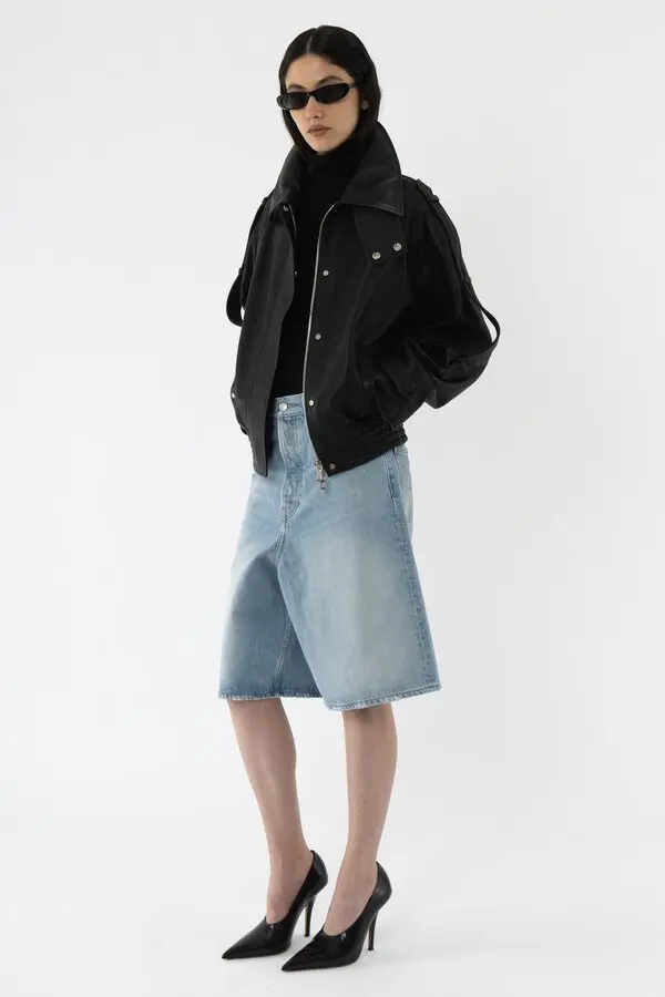 Arakii Oversized Bermuda Light Wash Shorts
