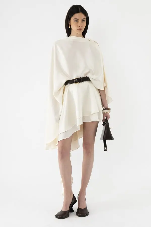 Arakii Asymmetric Viscose Skirt