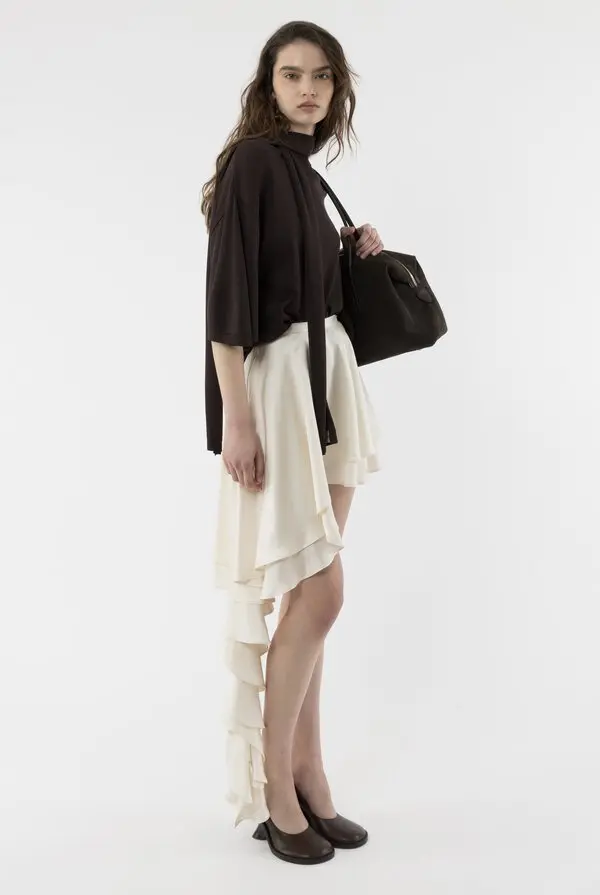 Arakii Asymmetric Viscose Skirt