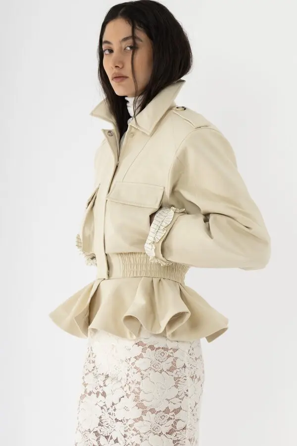Arakii Cropped Cotton Jacket