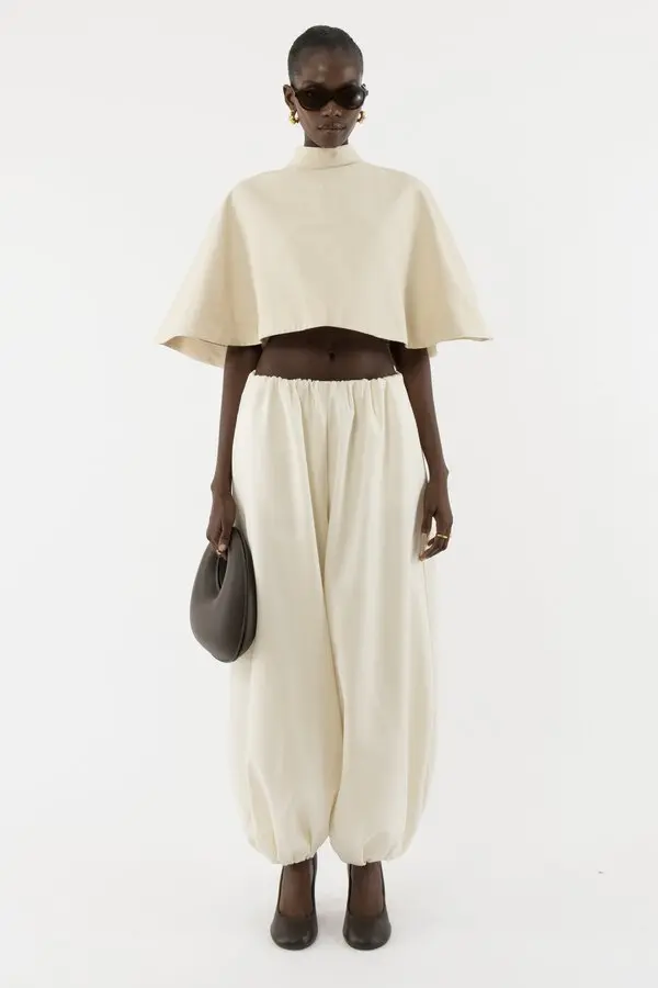 Arakii Poncho Cape Top - Light Beige