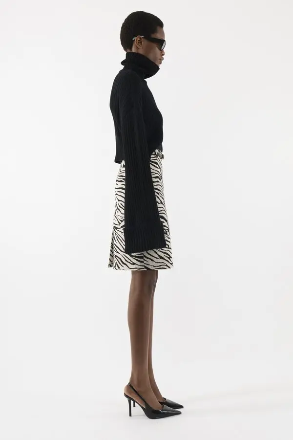 Arakii Knitted Cropped Polo