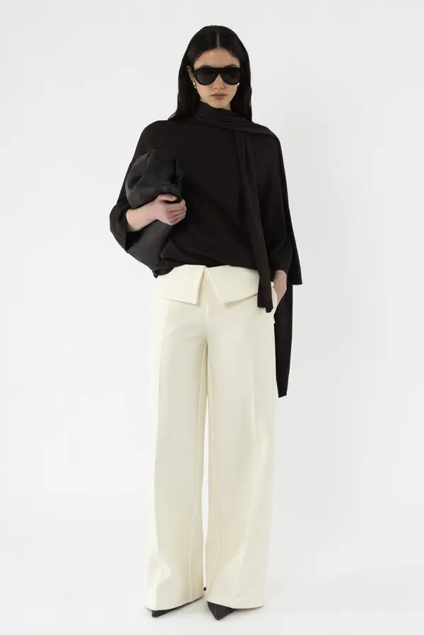 Arakii Structured Pants - Off-white