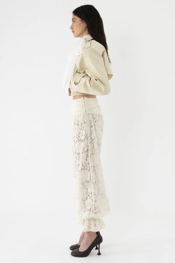 Arakii Velvet Lace Balloon Pants