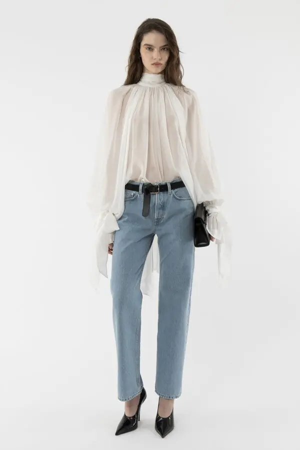 Arakii Silk Balloon Blouse