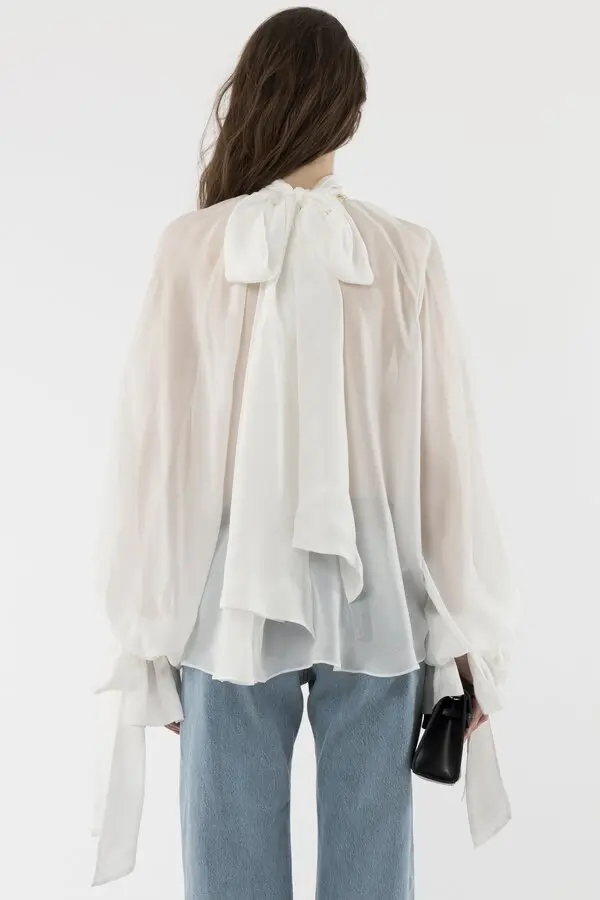 Arakii Silk Balloon Blouse